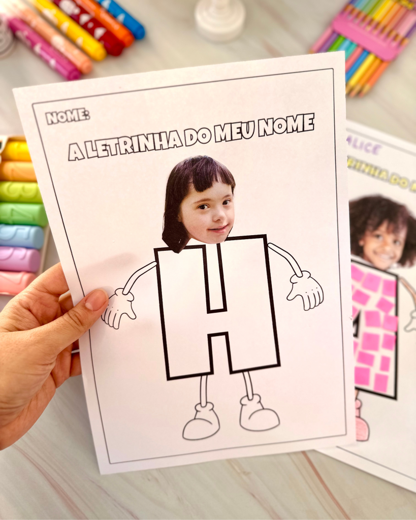 “A Letrinha do meu nome” – Tarefinha – Recursos Pedagógicos